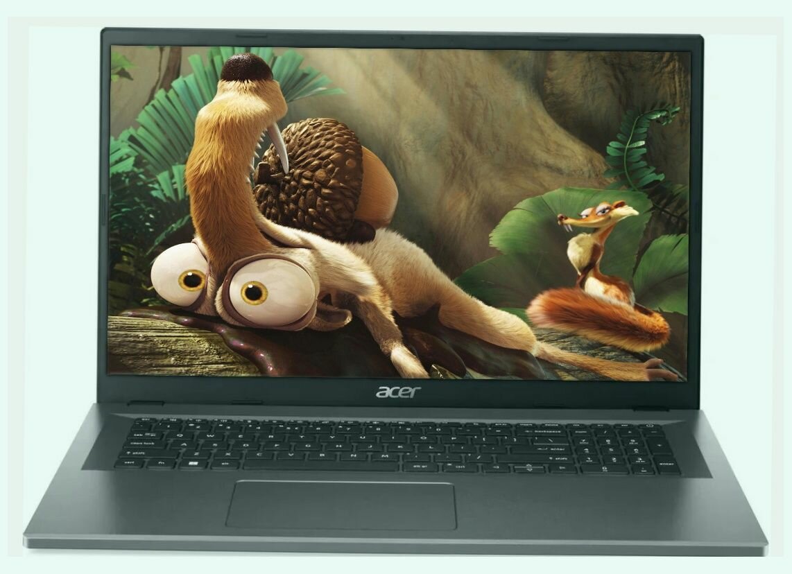 Ноутбук Acer Intel N-Series 3,4ГГц 4 ядер. 17,3' 1920x1080 Intel UHD Graphics Xe 24EUs Windows 11 Pro Русская раскладка