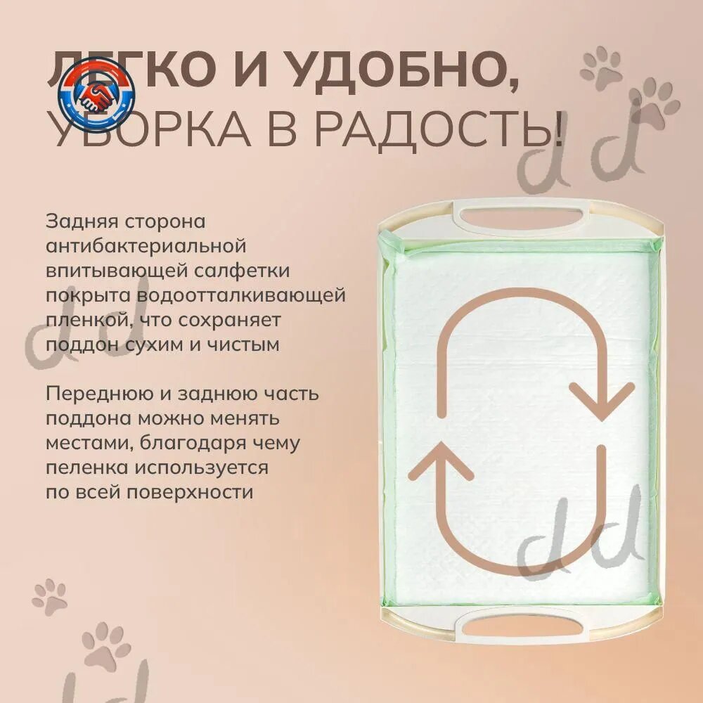 Системный туалет для кошек Unicharm Deo-Toilet открытый, японские цеолитовые гранулы, антибрызги, без запаха, комплект 42х54х26 см, подходит для котов до 8 кг-.