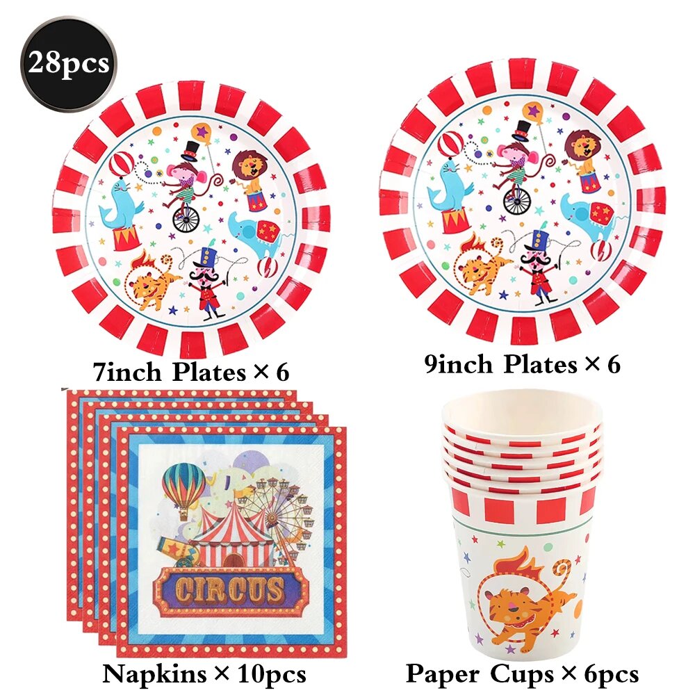 Набор посуды Circus Carnival, 28pcs