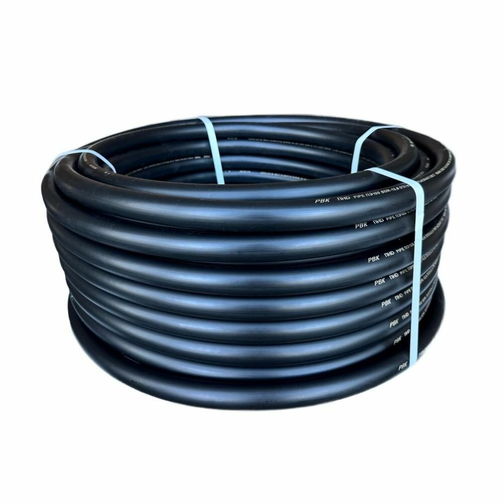 Труба РВК ПЭ 100, SDR 11, диаметр 20 мм, толщина стенки 2.0 мм, питьевая, бухта 25 м напорная КР798