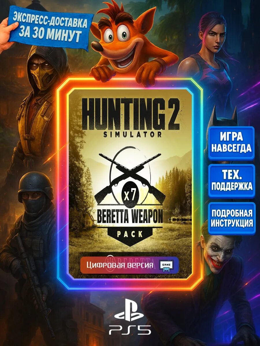 Hunting Simulator 2 Beretta Weapon Pack PS5 | Моментальная доставка | Уникальные