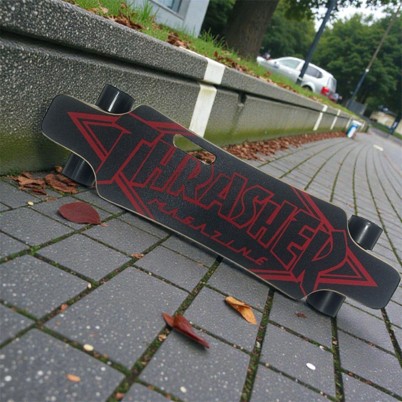 Электроскейт Musulon 30 км, MSL - 7, "THRASHER/red_59"