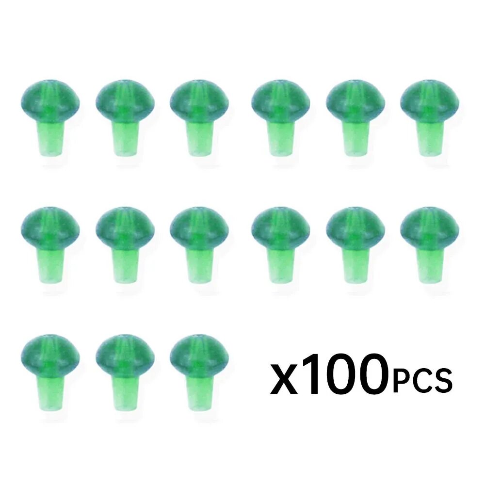 Крепление для плавающих насадок стопор на крючок 100шт для насадки для бойлов / Карповый монтаж зеленый