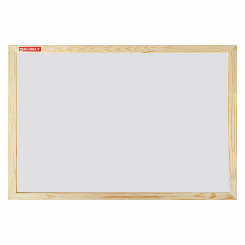 Доска магнитно-маркерная 30х45 см, деревянная рамка, BRAUBERG "Wood", 238793, 238793