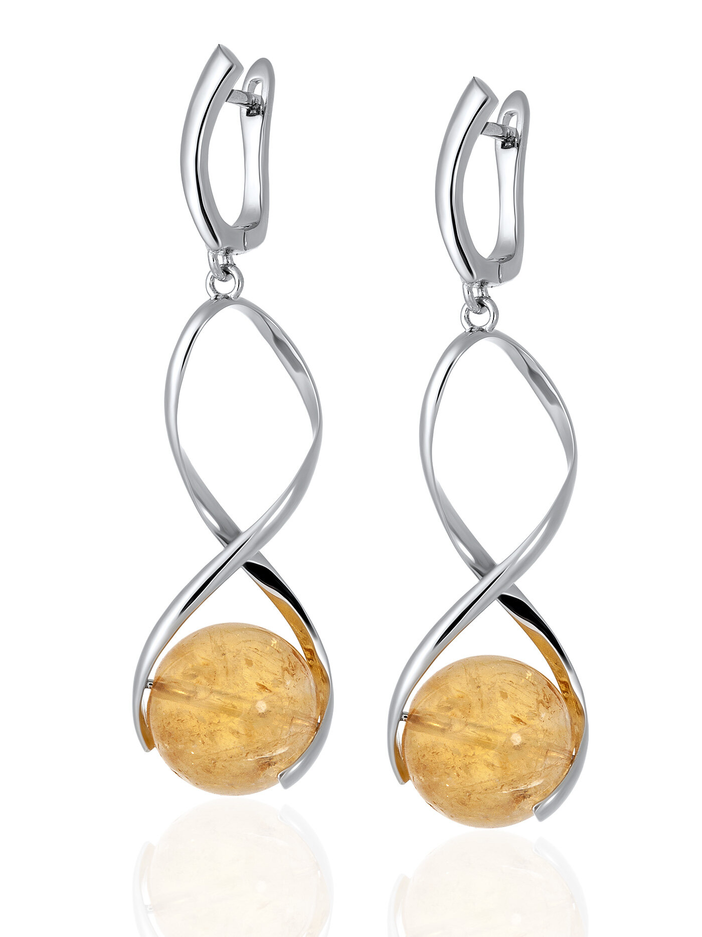 Бусы, цитрин