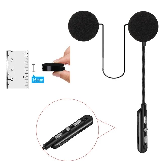 Беспроводные стереонаушники NYF Bluetooth 5.3 для мотоциклетного шлема, наушники с функцией громкой связи, MP3-динамик.