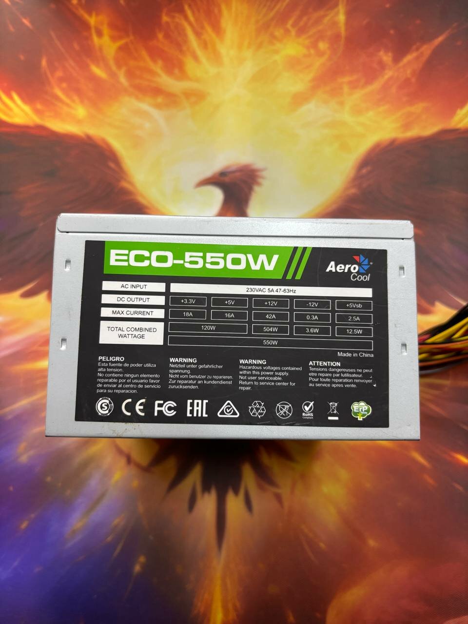Блок питания 550W AeroCool ECO-550W
