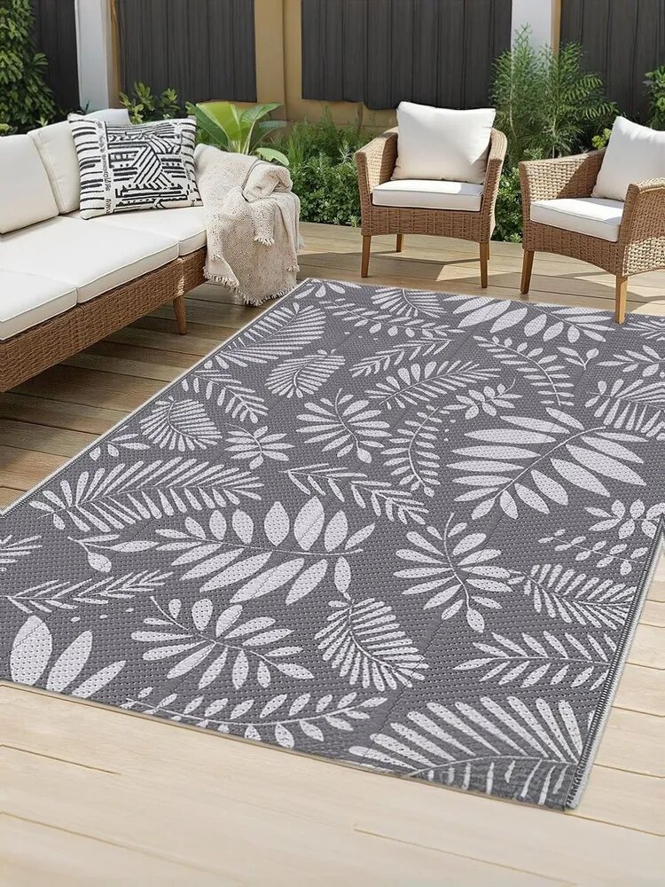 Ковер безворсовый Узор из тропических листьев 180x270 см