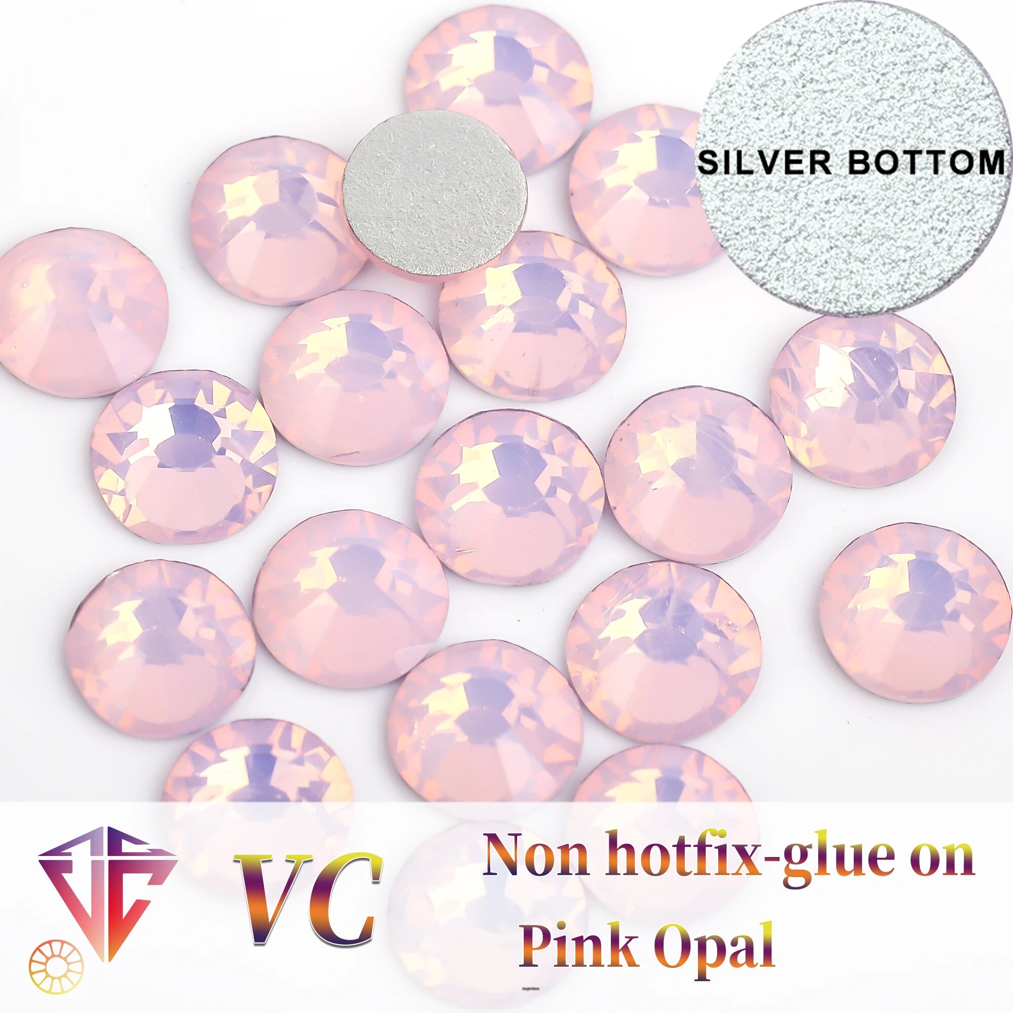 Стразы Pink Opal Non hotfix SS20, 1440шт