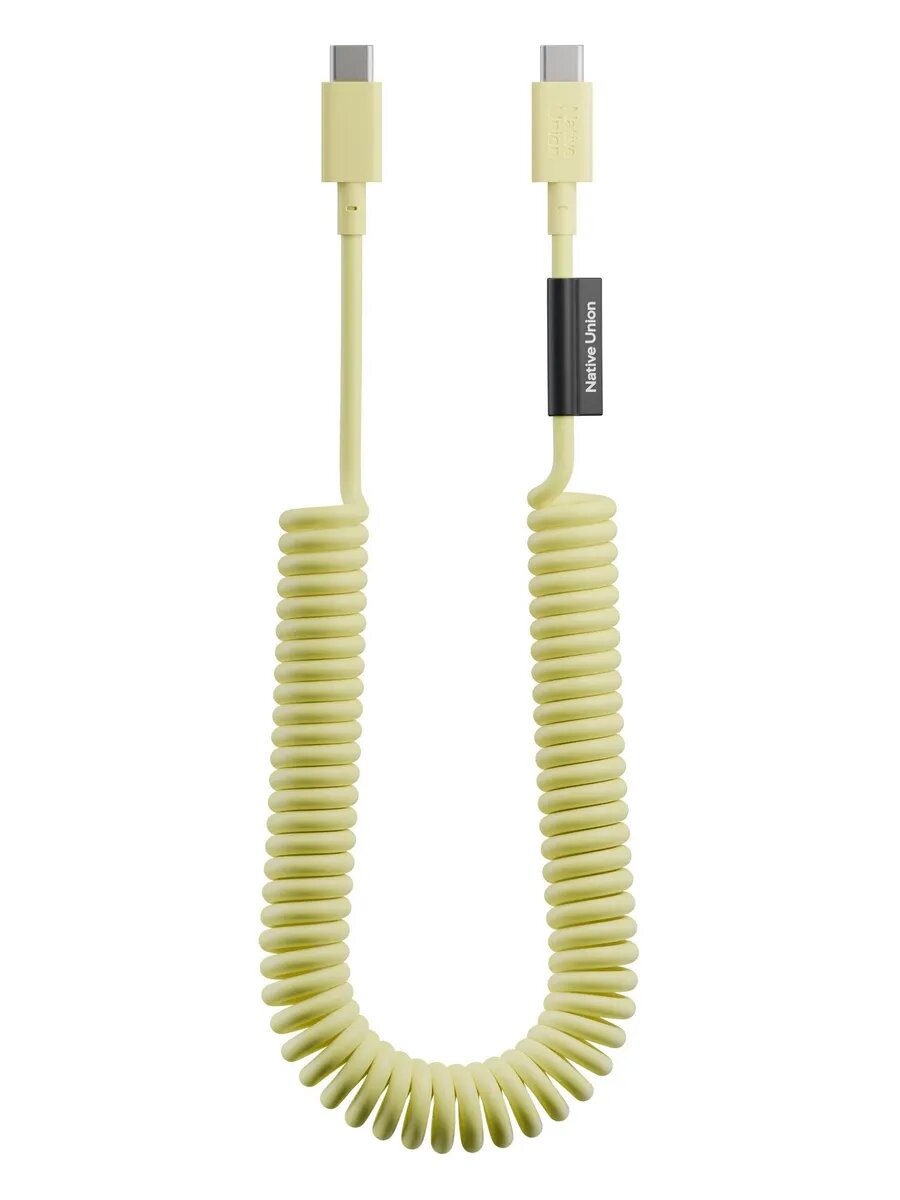 Кабель зарядный Native Union POP CABLE XL USB-C/USB-C, 60W, длина 2,4 м, цвет: лимон