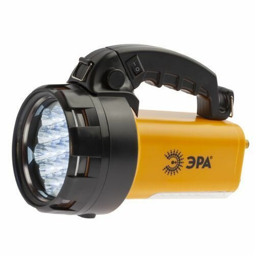 Фонарь-прожектор аккумуляторный Альфа PA-601 19LED + 24LED литиевый аккум. 3А. ч ЗУ 220В + 12В (инд. упак.) Эра Б0031036