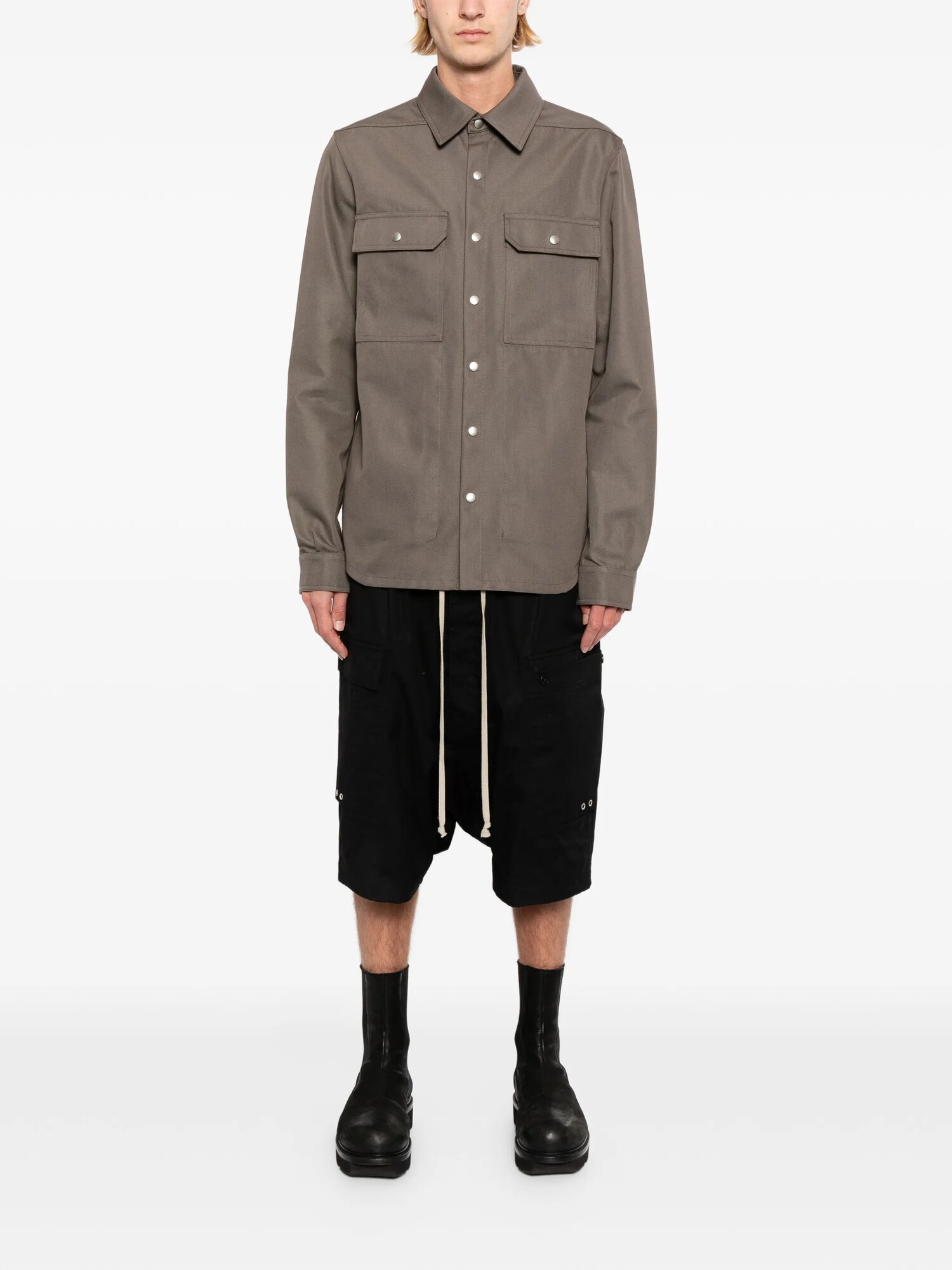 Куртка Rick Owens Pocket shirt jacket, размер 50, brown — фото 1