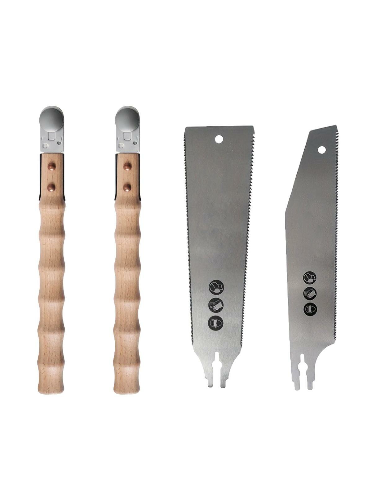 Высокоэффективный набор двойных ручных пил для резки дерева и металла С Эргономичной ручкой