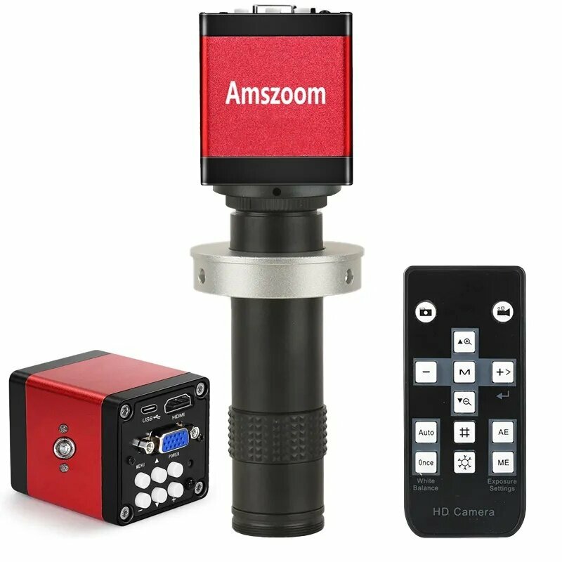 HDMI USB-13 MP электронный видеомикроскоп +130x микроскоп