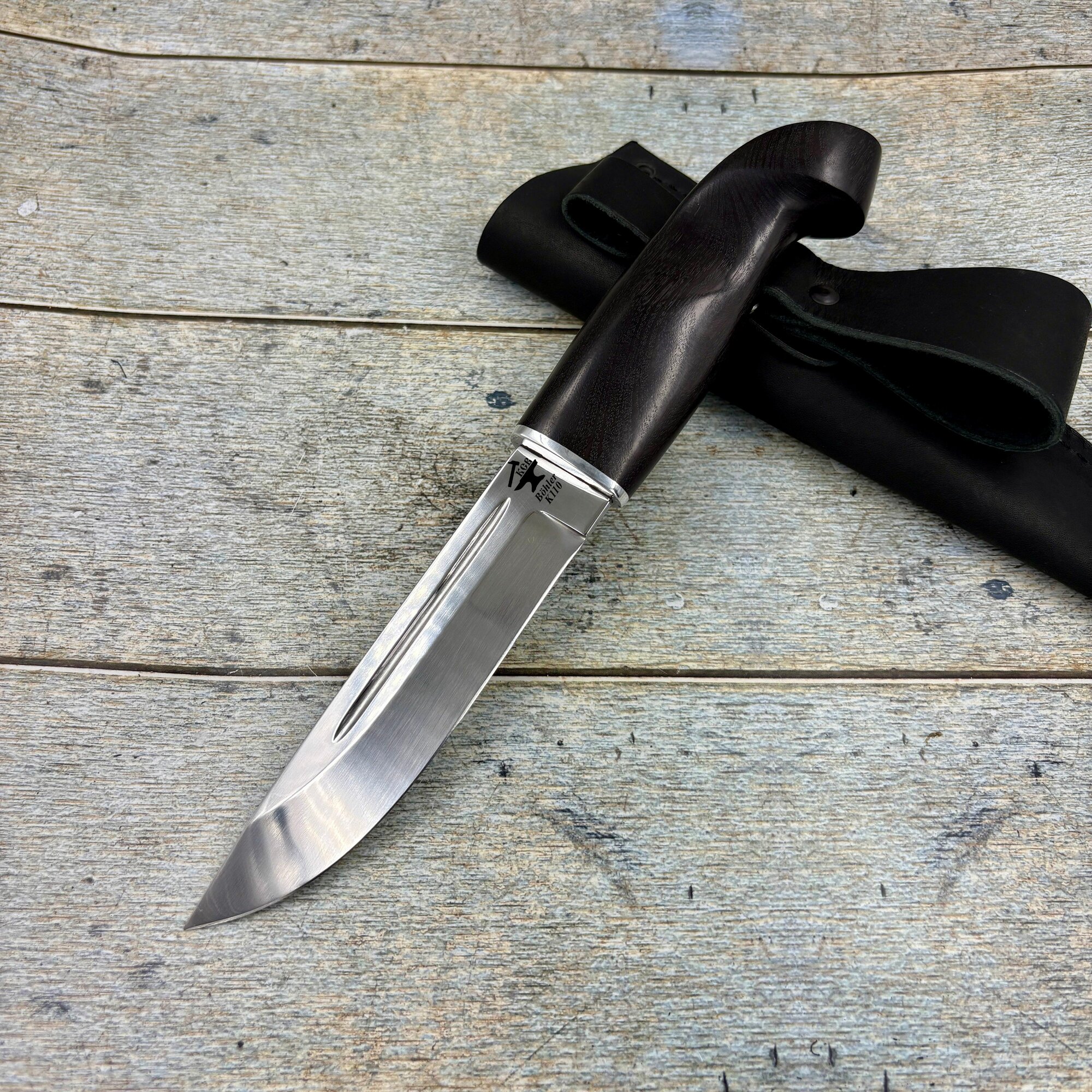 Нож Пуукко К110 черный граб