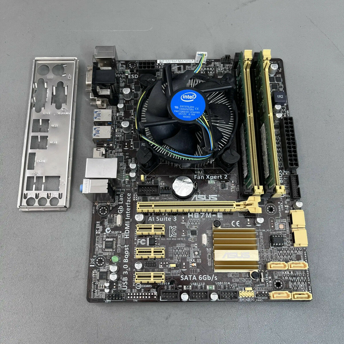 Комплект мат плата s-1150(H87) + i5-4670K +8Gb + кулер