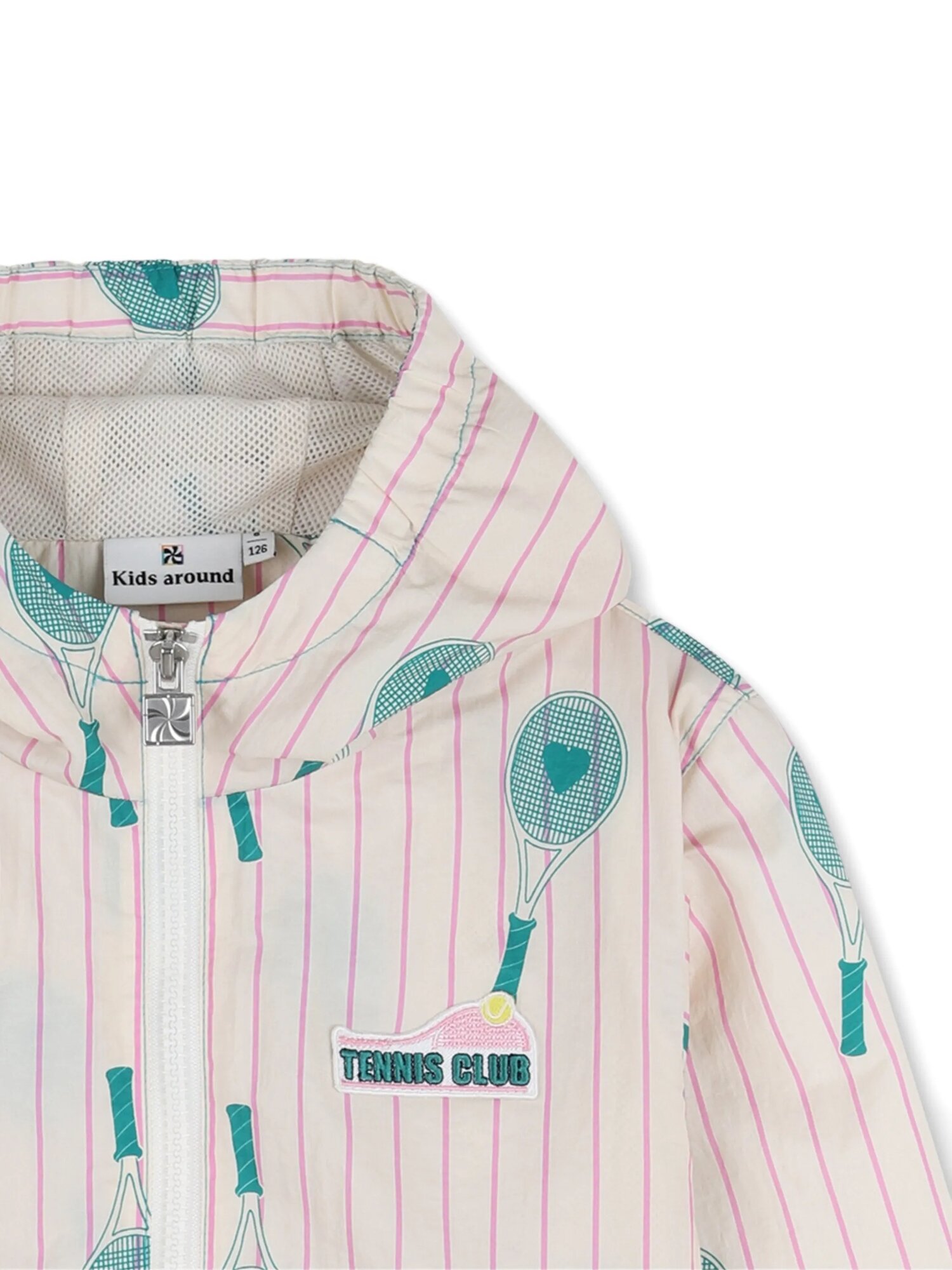 Полукомбинезон-дождевик Kids around Hooded striped windbreaker, размер 4 года — фото 1