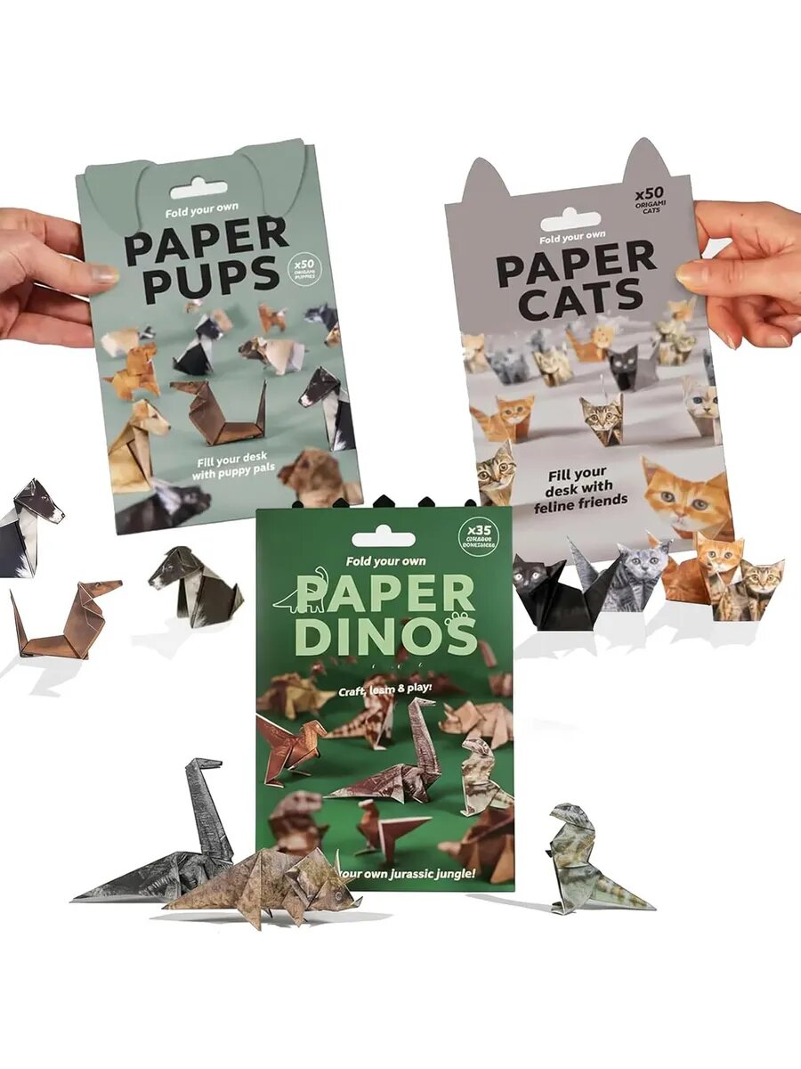 50 изделий оригами, сложенных вручную, украшение для стола