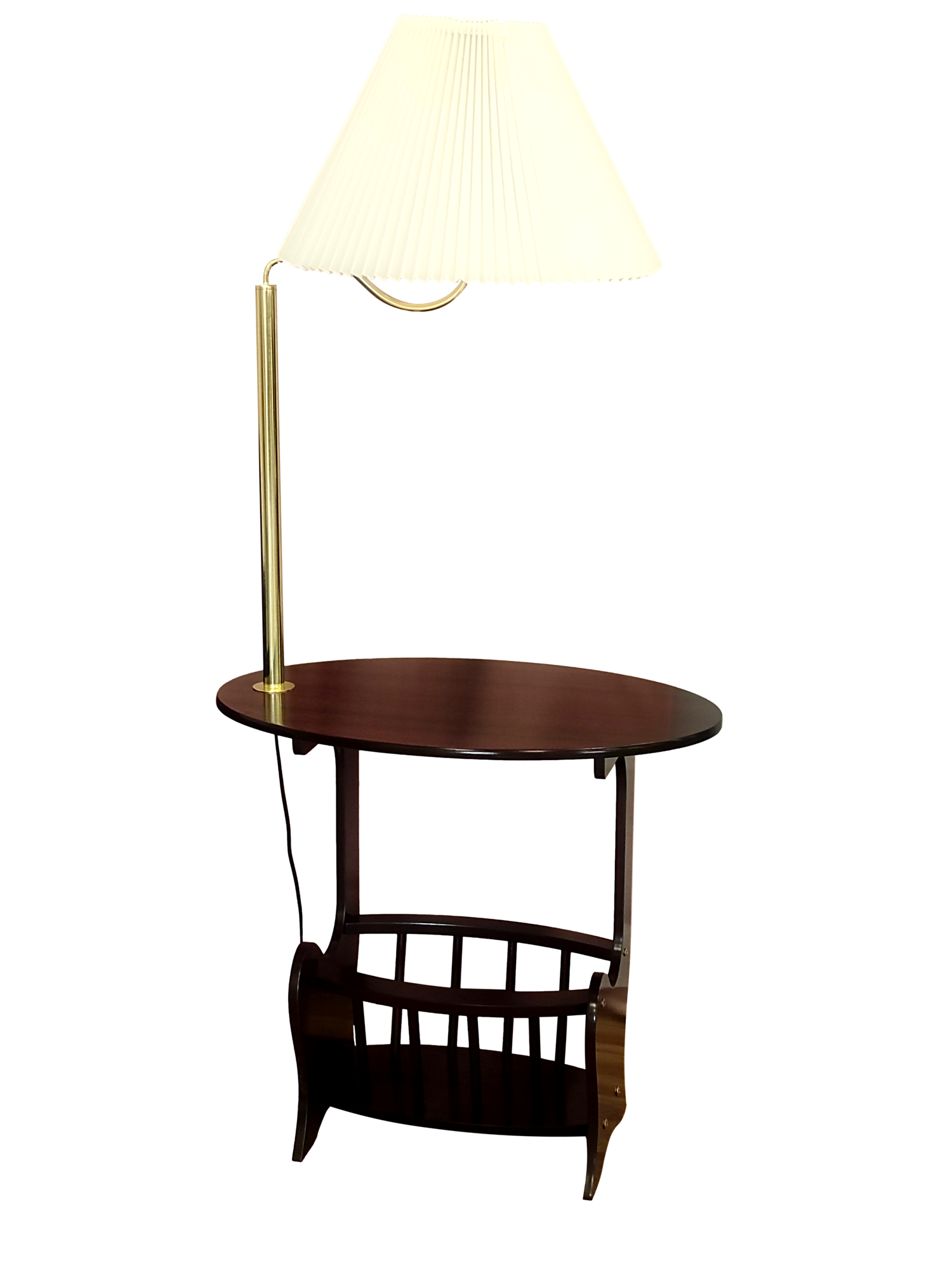 Напольный светильник со столиком, торшер 47-669 Cherry, E27, цвет вишня