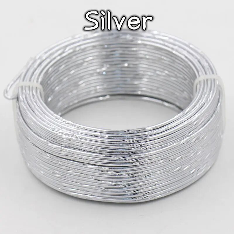 Спираль из алюминиевой проволоки Silver 2 мм для рукоделия