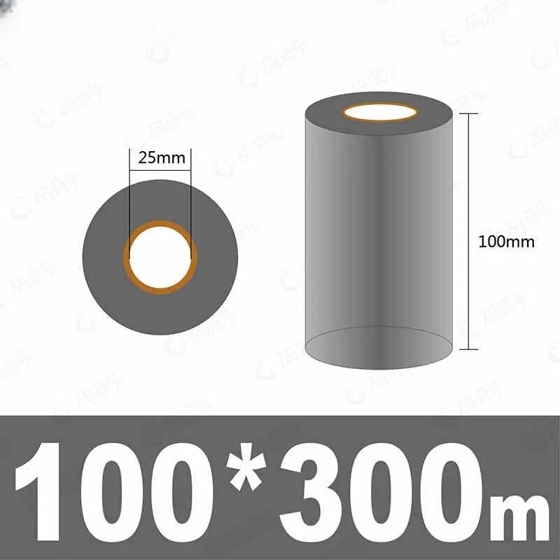 Цветная смешанная лента для принтера этикеток Ouyesyyds 70-110 мм silver 100mmx300m