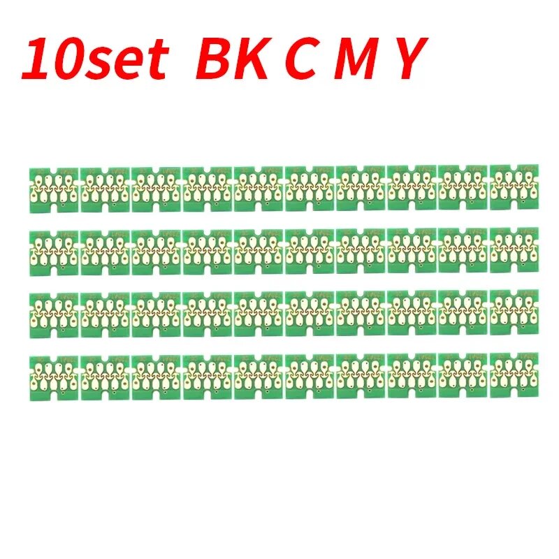 Чипы для Epson SureColor T741X/T7411/T7414, 10set BK C M Y