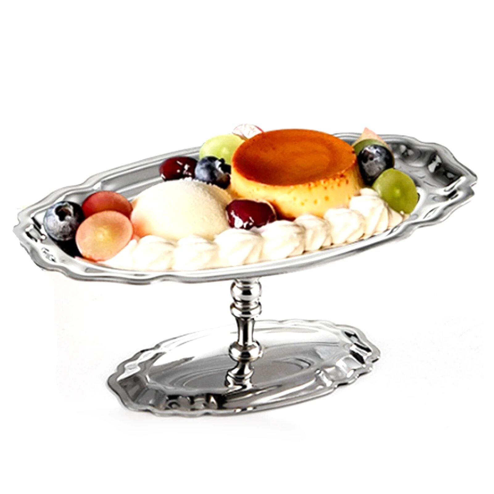 Поднос для десертов Oval из нержавеющей стали 304