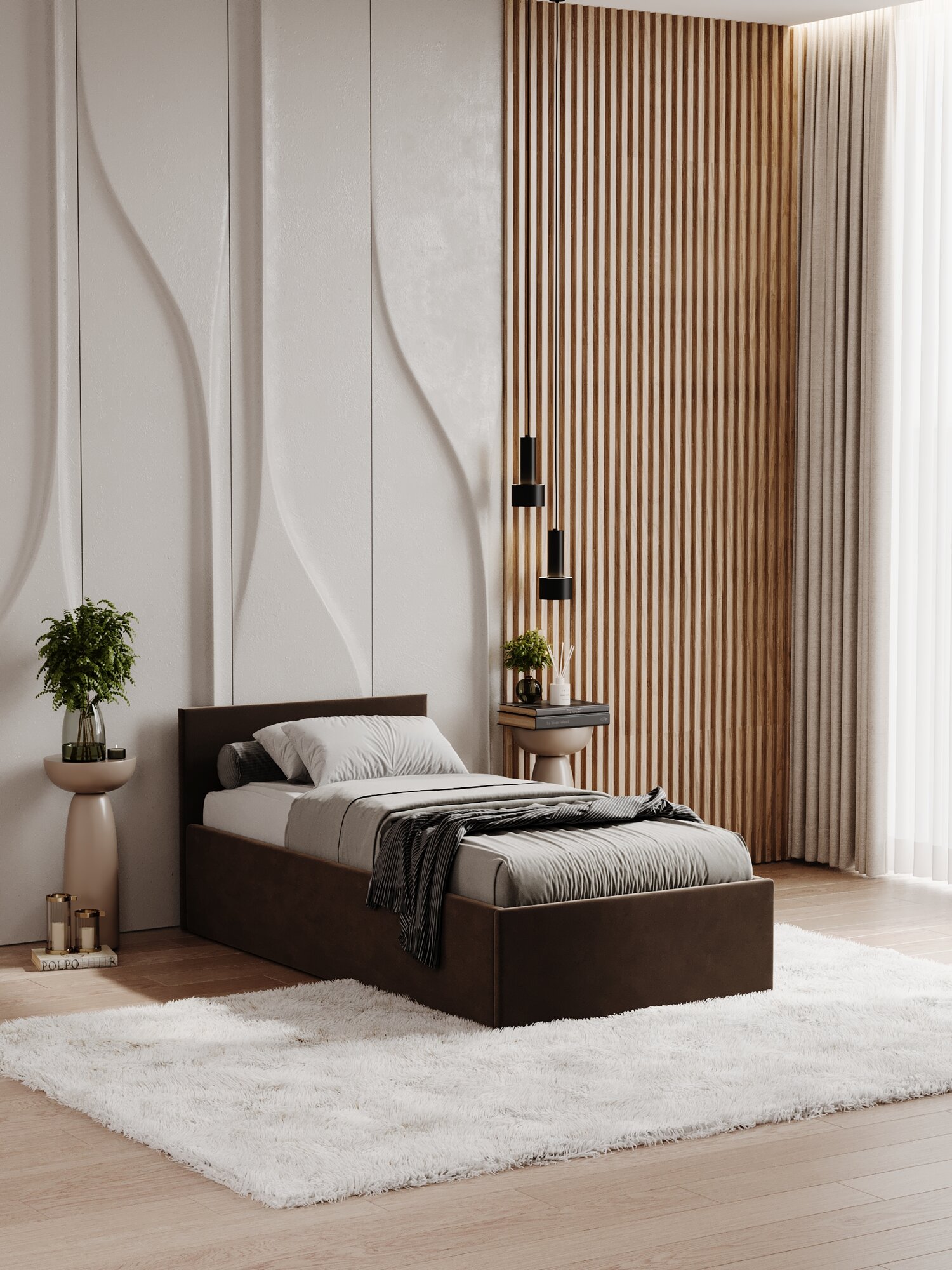 Кровать детская Микки с матрасом Лайт (10 см), 80х200 см