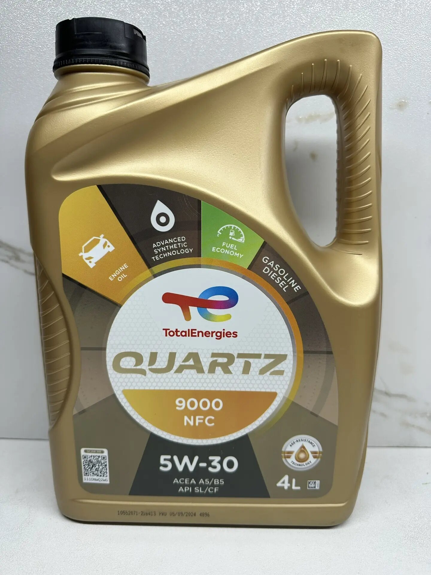 Моторное масло TotalEnergies "Quartz 9000 NFC", синтетическое, 5W-30 216413