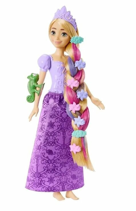Кукла Disney Princess Рапунцель HLW18, 29 см, длинные волосы, с аксессуарами, принцесса Дисней