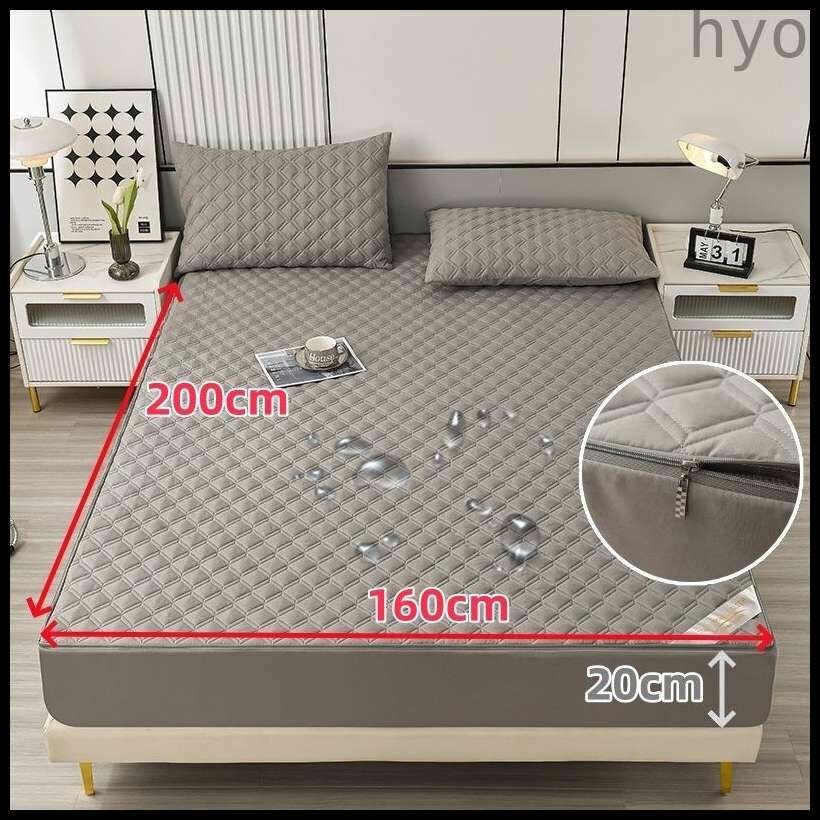 Самый популярный в 2025 годуводонепроницаемый стеганый чехол для матраса с застежкой-молнией; Чехол для матраса с шестью сторонами, все включено