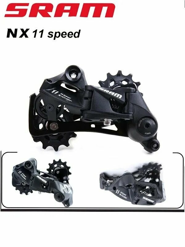 Задний переключатель скоростей SRAM RD NX на 11 скоростей, макс.46 Т
