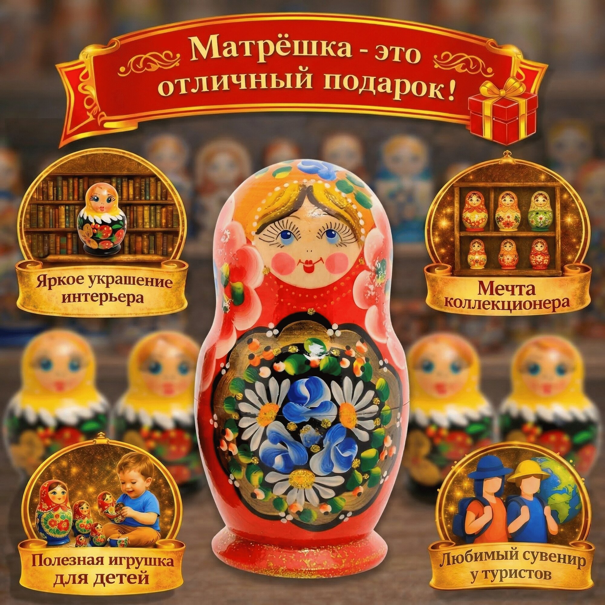 Матрешка Альпийские луга — фото 1