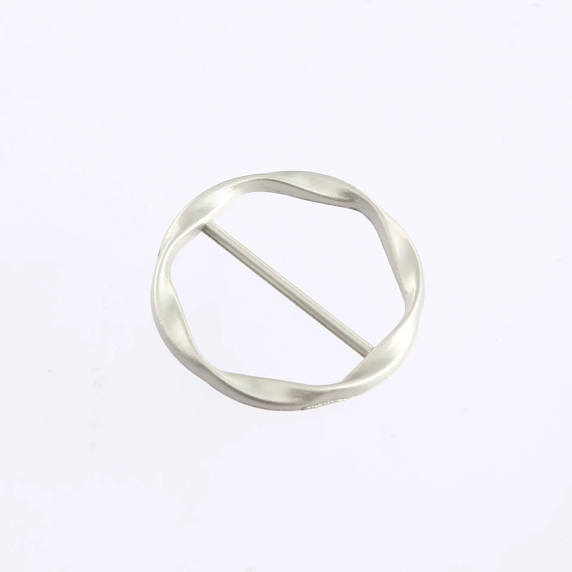 5 шт. металлических круглых зажимов-клипс XYSLR199-40 5pcs Matte Silver