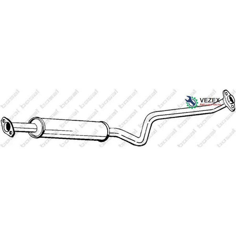 BOSAL 284-099 Глушитель (средняя часть)