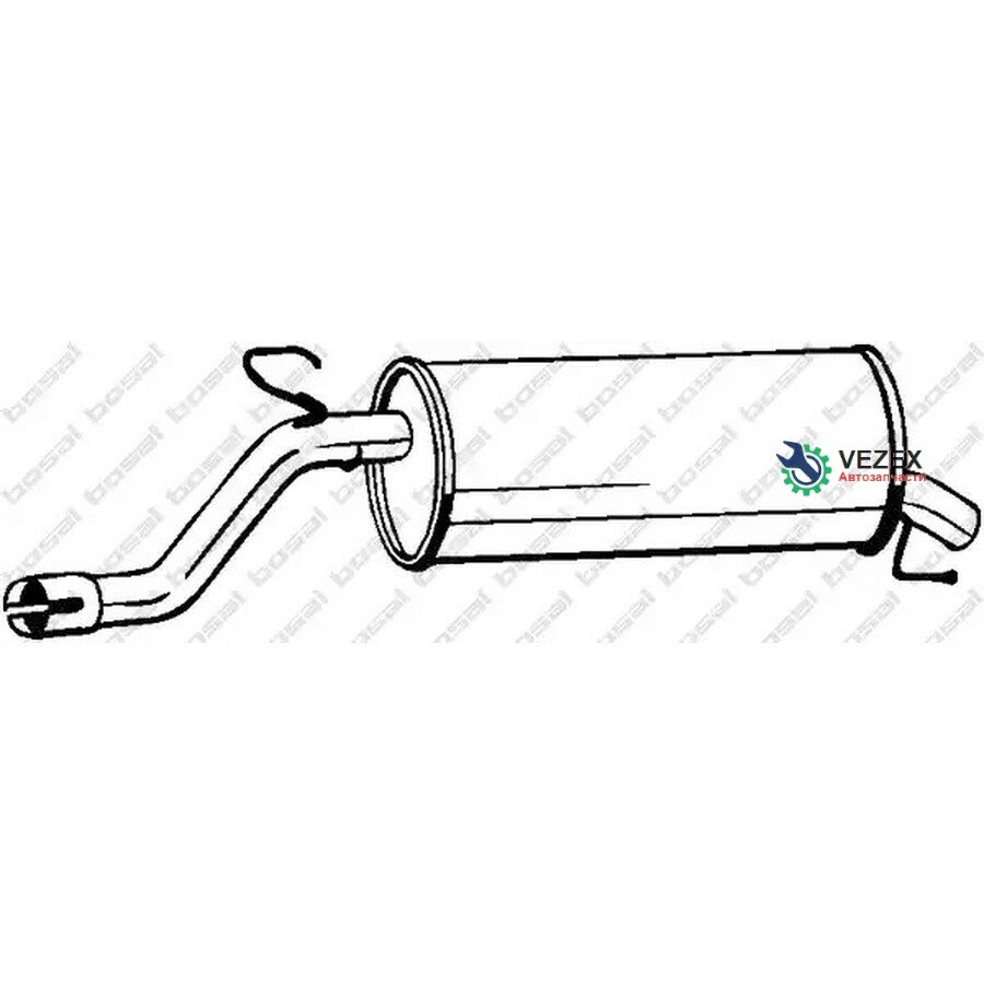 BOSAL 185-685 Глушитель (задняя часть)