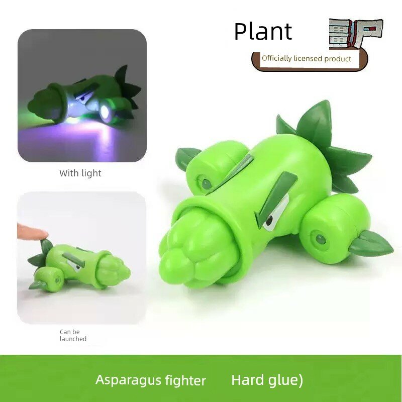 Фиолетовый Светящийся Травяной Танк Игрушка для Plant vs Zombies Мягкая Резина Набор