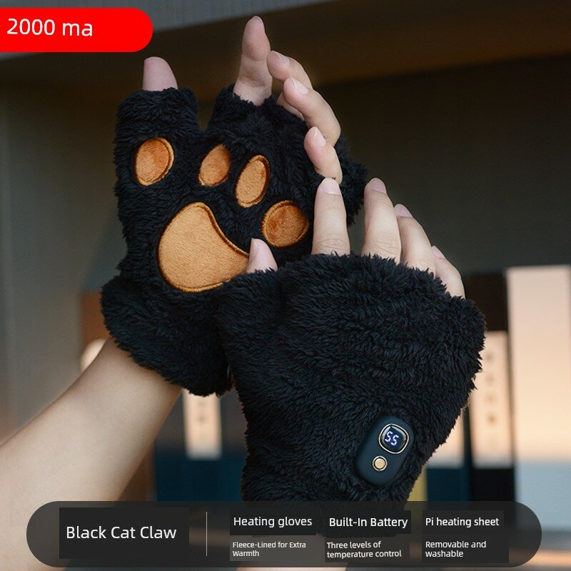 Перчатки-грелки для рук, устройство для согревания рук, грелка для рук в виде кошачьей лапки, милый мини-грелка для рук