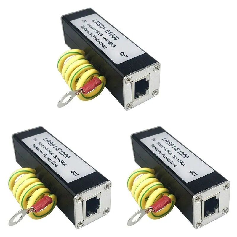 3x Сетевой Протектор POE 1000M Монитор Камера