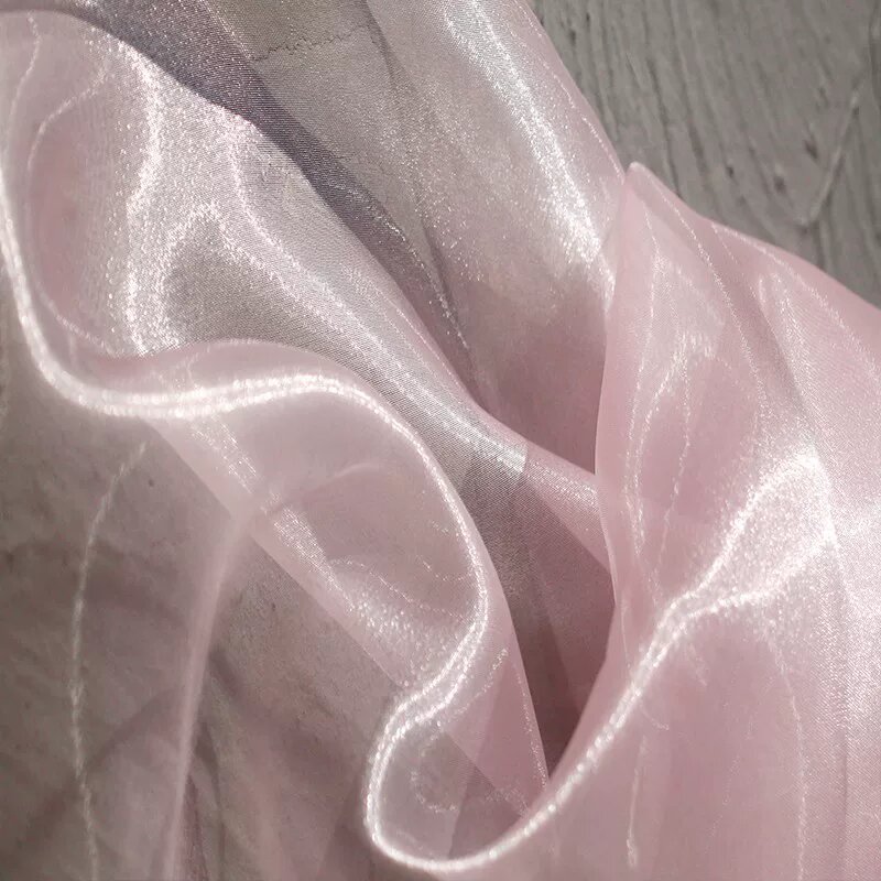 Блестящая кристаллическая тюлевая ткань, водянистая, сказочно-прозрачная сетчатая ткань для фона, для одежды Ханьфу,