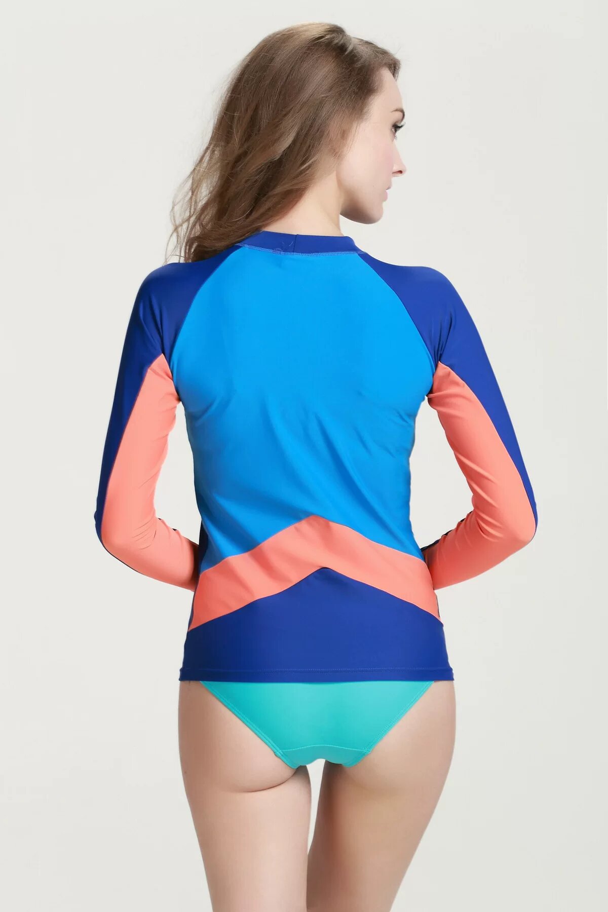 Новый женский гидрокостюм в корейском стиле, раздельный гидрокостюм с длинными рукавами для водных видов спорта на