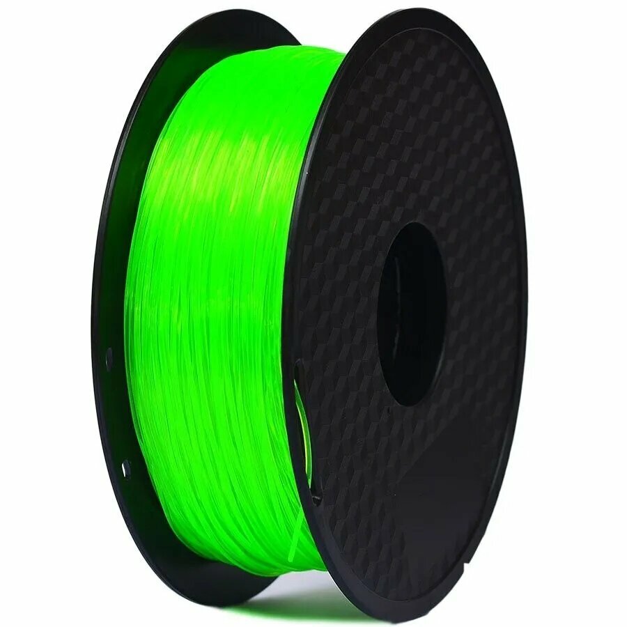 TPU 95A гибкий катушки Прозрачный зеленый(Filament Пруток), Материал tpu для FDM 3d принтеров, диаметр 1,75 мм, высококачественный пластиковый материал