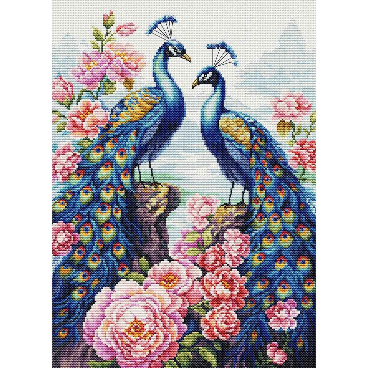 Набор для вышивания крестом Гармония между нами, размер 25 × 35 см, Luca-S