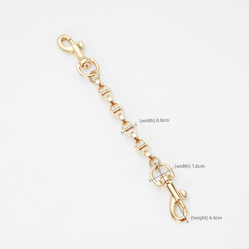 Золотая прямая цепочка для сумки Dior Bobby Moon, 17 см с петельным замком, регулируемый ремень для плечевого ношения