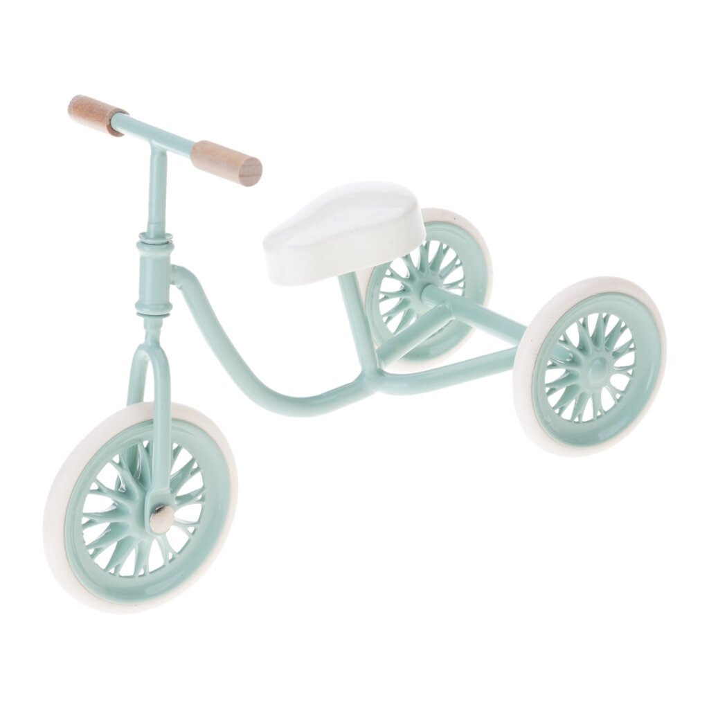 Реалистичная Металлическая Модель Мини-Трехколесного Велосипеда в Масштабе 1/12, Предназначенная Для Аксессуаров для Фигурок и Творческих Проектов