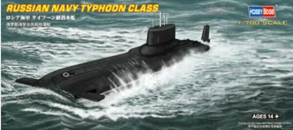 Trumpeter 87019 1:700 Подводная лодка класса "Тайфун" ВМФ России Сборная модель судна