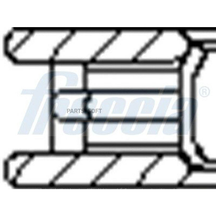 FR10-354900 Комплект поршневых колец на 1 цилиндр OPEL STD 80 5 FRECCIA FR10354900