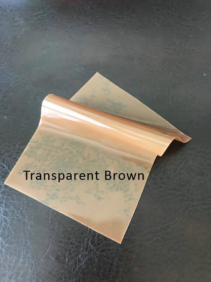 Латексная маска на голову прозрачный капюшон Коричневый, S, Transparent Brown
