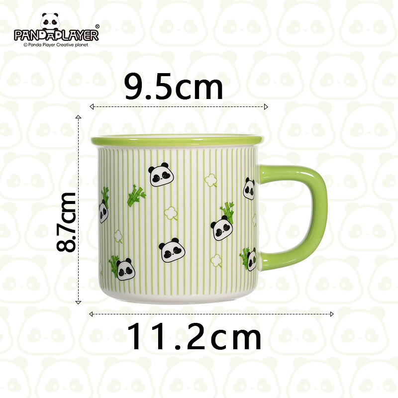 Керамическая кружка с пандой из белого фарфора, для чая/кофе/подарка, 300 мл