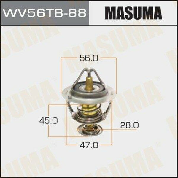 Термостат MASUMA WV56TB-88 88 C Mitsubishi Carisma ->06, Lancer 03->, Nissan Almera N15, Sunny III